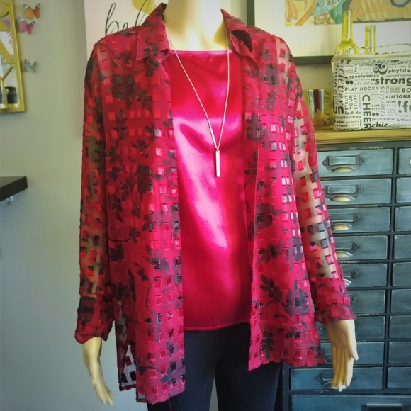 Notations | Tops | Nwt Notations 2piece Sexy Sheer Tank Blouse | Poshmark